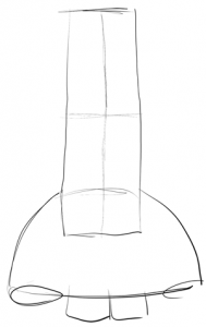 How to Draw Schnitzel from Chowder with Easy Step by Step Drawing ...