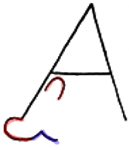 Drawing Faces Out of Alphabet Letters – Letter A Cartooning for Kids ...