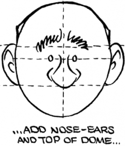 How to Draw Comic Cartoon Faces / Heads with the Oval Method of Drawing ...