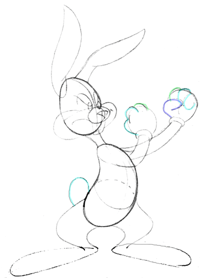 How to Draw Cartoon Bunny Rabbit Boxing with Easy Step by Step Lesson ...