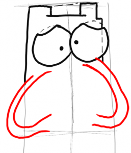 How to Draw Schnitzel from Chowder with Easy Step by Step Drawing ...