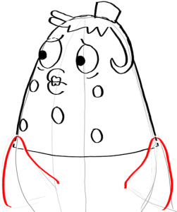 Step 11 Drawing Mrs Puff from Spongebob Squarepants Instructions – How ...