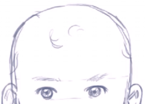 Step 14 - Drawing Baby's Face with Step by Step Lesson - How to Draw ...