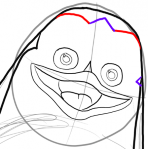 Step 12 Drawing Private from Penguins of Madagascar – How to Draw Step ...