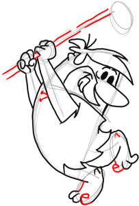 Step 15 Drawing Barney Rubble from The Flinstones Instructions – How to ...