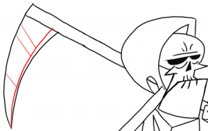 How to Draw Grim from Grim Adventures of Billy and Mandy Drawing Lesson ...