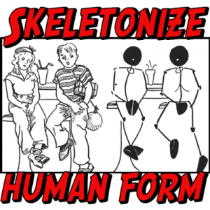 Draw Cartoon Human Figures by Skeletonizing Frameworks Cartooning ...