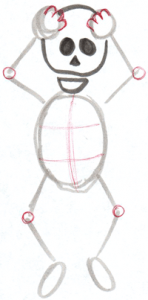 Step 4 Cartooning Silly Skeletons for Halloween Tutorials – How to Draw ...