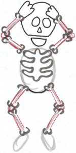 How to Draw Cartoon Skeletons with Step by Step Drawing Lesson for ...