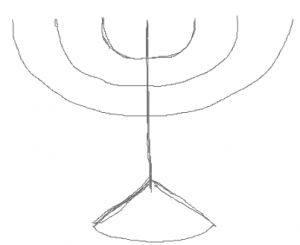 How to Draw Hanukkah Menorahs with Easy Step by Step Drawing Tutorial ...