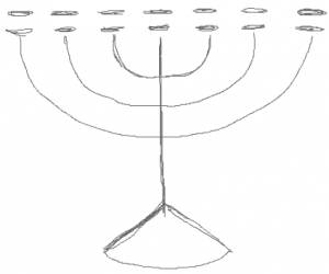 How to Draw Hanukkah Menorahs with Easy Step by Step Drawing Tutorial ...