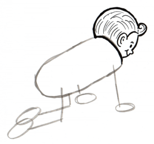 How to Draw a Crawling Baby with Cartooning Lesson – How to Draw Step ...