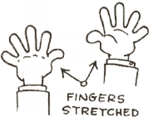 How to Draw Comic Cartoon Hands with Fingers Stretched Out – How to ...