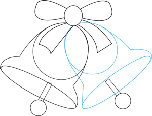 How to Draw Christmas Bells and Bow Step by Step Drawing Lesson – How ...