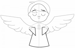How to Draw Cartoon Angels in Easy Step by Step Drawing Tutorial – How ...