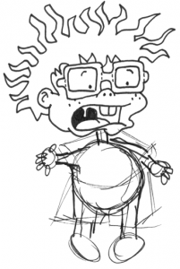 How to Draw Chuckie from the Rugrats with Easy Step by Step Drawing ...