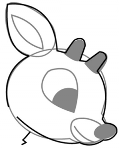 How to Draw Rudolph the Red Nosed Reindeer Step by Step Drawing Lessons ...