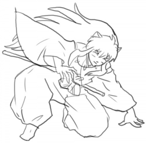 How to Draw Inuyasha with Step by Step Drawing Lesson for Manga / Anime ...
