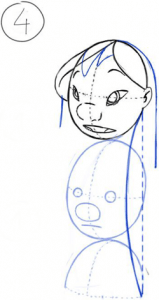 How to Draw Lilo from Lilo and Stitch with Easy Step by Step Drawing ...