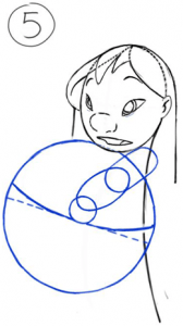 How to Draw Lilo from Lilo and Stitch with Easy Step by Step Drawing ...