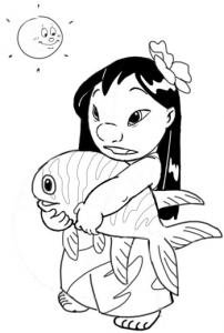 How to Draw Lilo from Lilo and Stitch with Easy Step by Step Drawing ...