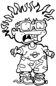 How to Draw Chuckie from the Rugrats with Easy Step by Step Drawing ...