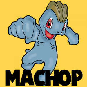 How to Draw Machop from Pokemon with Easy Step by Step Drawing Tutorial ...