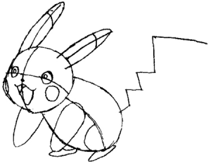 How to Draw Pikachu Smiling with Easy Step by Step Pokemon Drawing ...