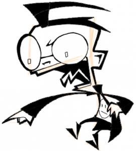 How to Draw Dib from Invader Zim with Step by Step Drawing Tutorial ...