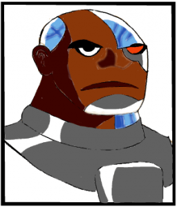 How to Draw Cyborg from Teen Titans with Step by Step Drawing Tutorial ...