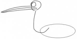 How to Draw Cartoon Stork Holding Newborn Baby Drawing Tutorial – How ...