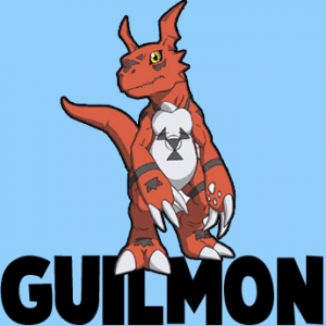 How to Draw Guilmon from Digimon in Easy Steps Drawing Tutorial – How ...