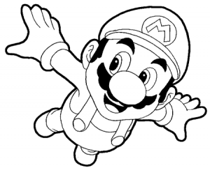How to Draw Mario Flying from Super Mario Galaxy Drawing Tutorial – How ...