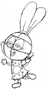 How to Draw Panini from Chowder with Simple Step by Step Drawing ...