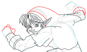 How to Draw Link from The Legend of Zelda Step by Step Drawing Tutorial ...
