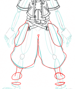 How to Draw Sora from Kingdom Hearts in Step by Step Drawing Tutorial ...