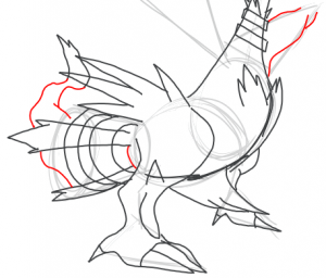 How to Draw Reshiram from Pokemon in Easy Steps Lesson for Kids – Page ...