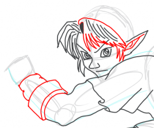 How to Draw Link from The Legend of Zelda Step by Step Drawing Tutorial ...
