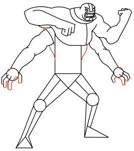 How to Draw Four Arms Alien from Ben 10 with Simple Steps Lesson – Page 3 – How to Draw Step by ...