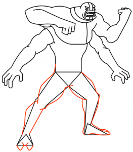 How to Draw Four Arms Alien from Ben 10 with Simple Steps Lesson – Page 3 – How to Draw Step by ...