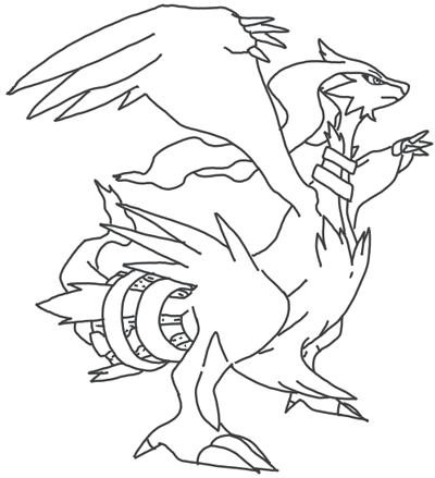Pokemon Coloring Pages Reshiram