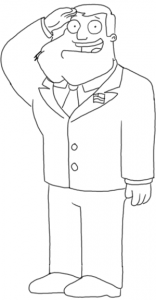 How to Draw Stan from American Dad in Easy Steps Drawing Tutorial ...