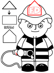 How to Draw a Cartoon Fireman in Easy Steps Drawing Tutorial – Page 2 ...