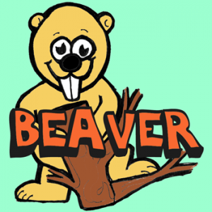 How to Draw Cartoon Beavers in Easy Steps Drawing Lesson – How to Draw ...