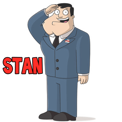 American Dad Stan Face