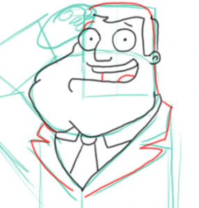 How to Draw Stan from American Dad in Easy Steps Drawing Tutorial ...
