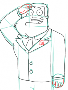 How to Draw Stan from American Dad in Easy Steps Drawing Tutorial ...
