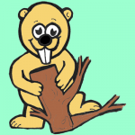 How to Draw Cartoon Beavers in Easy Steps Drawing Lesson – How to Draw ...