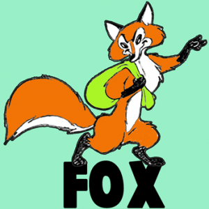 How to Draw Sneaky Cartoon Foxes with Easy Step by Step Drawing ...