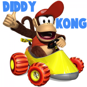 How to Draw Diddy Kong Driving His Car from Wii Mario Kart – How to ...